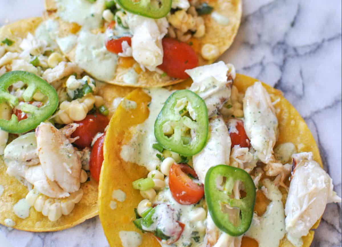Fresh Crab Tacos - The Perfect Tide