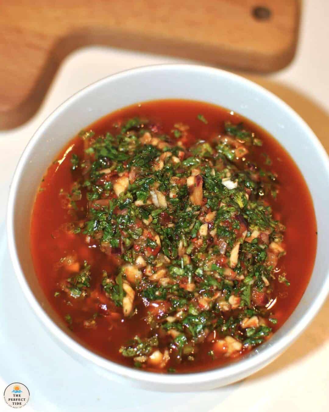 Chimichurri Sauce (with cilantro & parsley)
