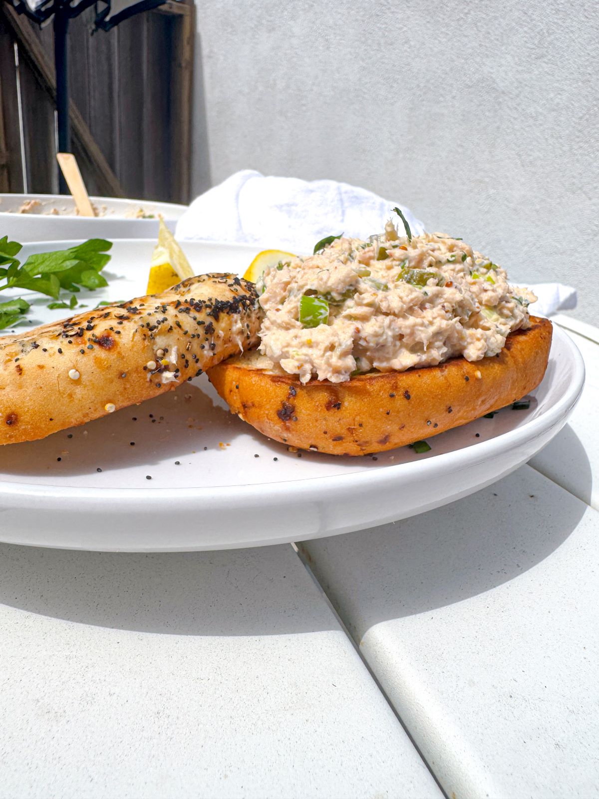 Easy Canned Salmon Salad w/ Lemon Dijon Dressing - The Perfect Tide